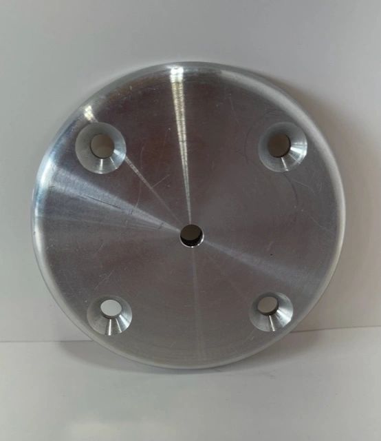 BASE PLATE 4 INCH 4 HOLE MILL FINISH